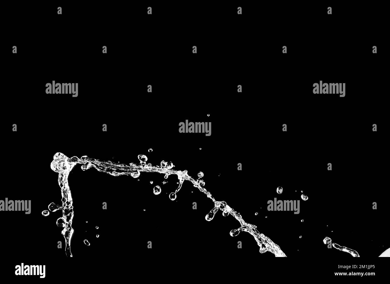 Water splash style on Black and White Stock Photos & Images - Alamy