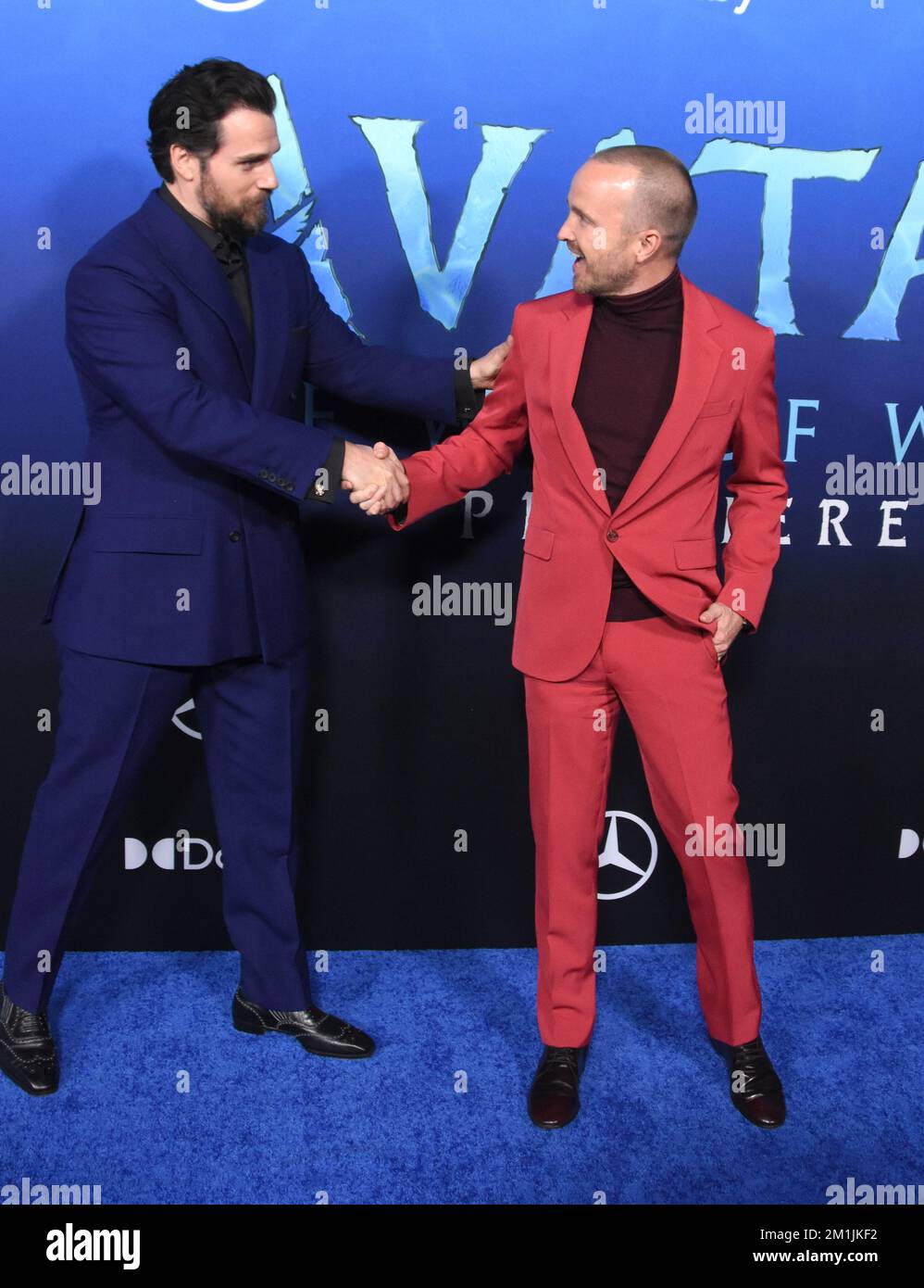 Hollywood, California, USA 12th December 2022 Actor Henry Cavill and Actor Aaron Paul attend ...