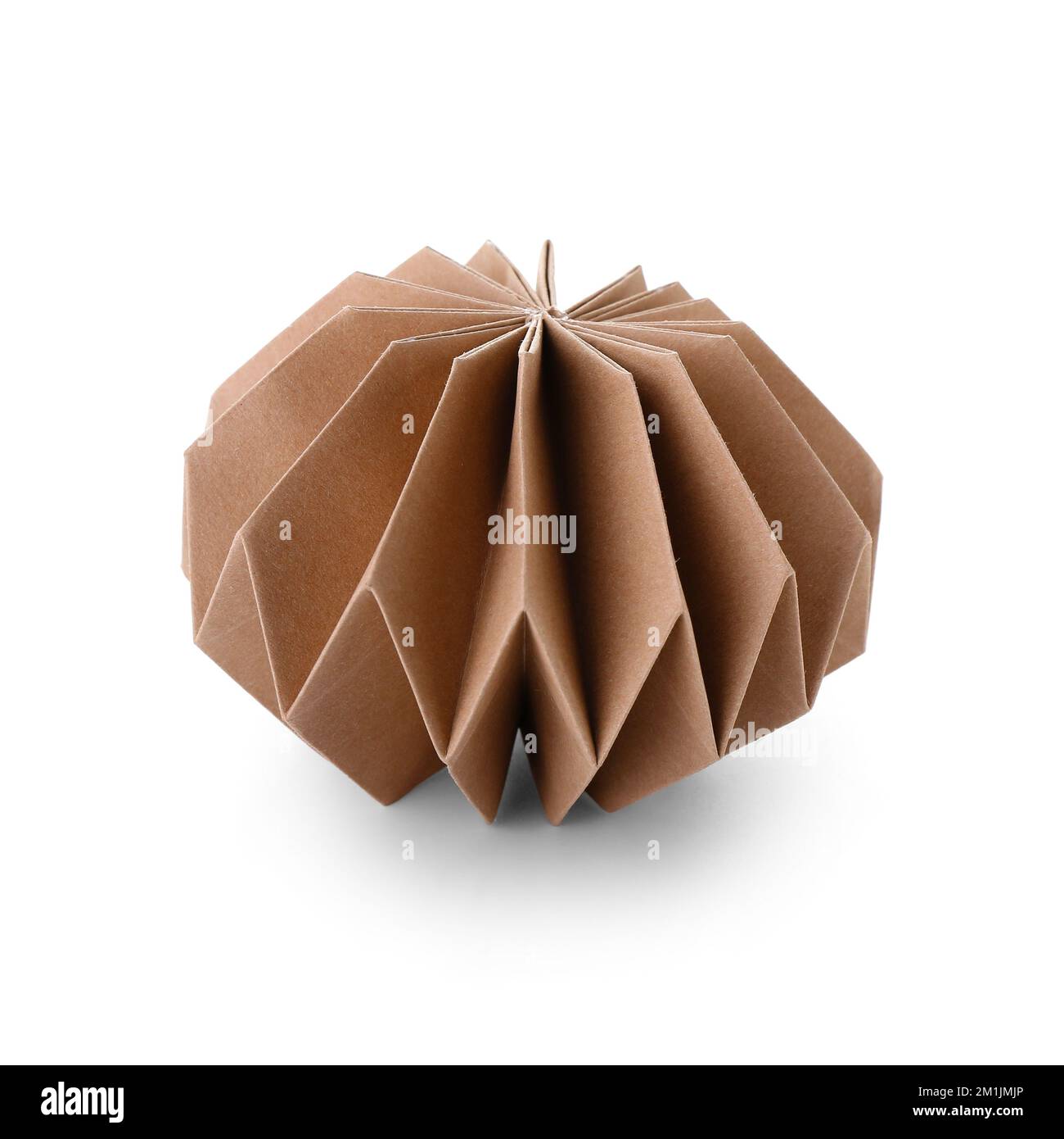 Paper Christmas ball on white background Stock Photo - Alamy