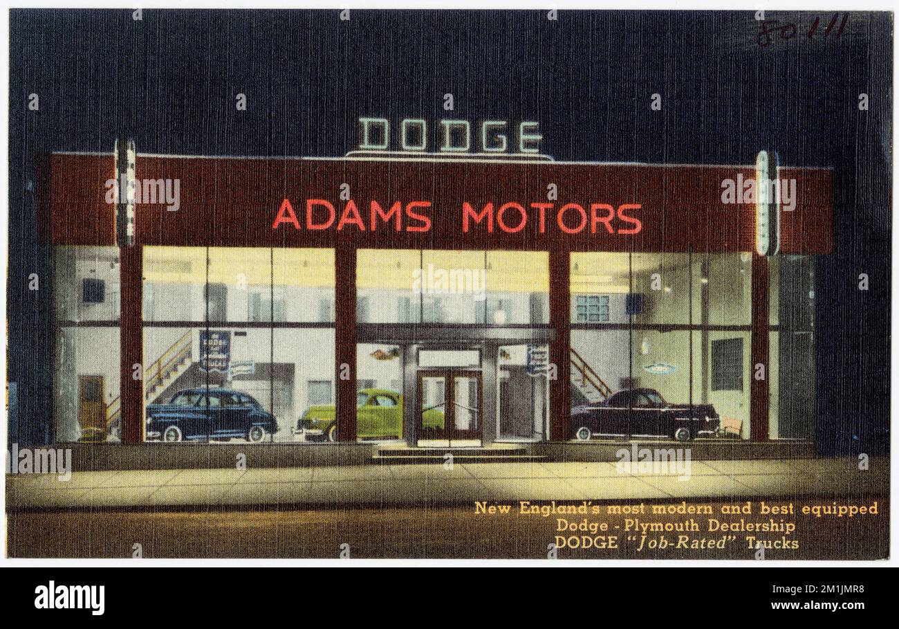 Adams Motors. New England's most modern and best equipped Dodge ...