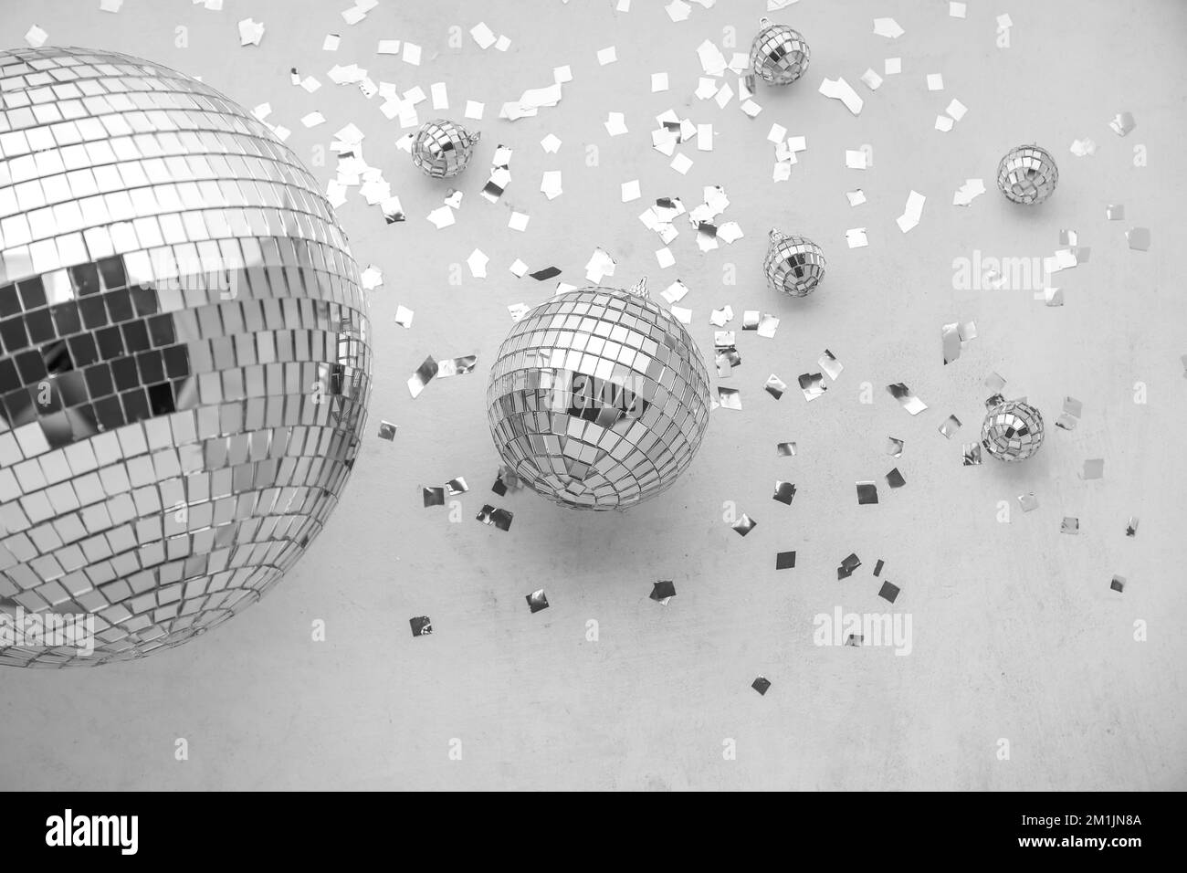 Disco balls Black and White Stock Photos & Images - Alamy