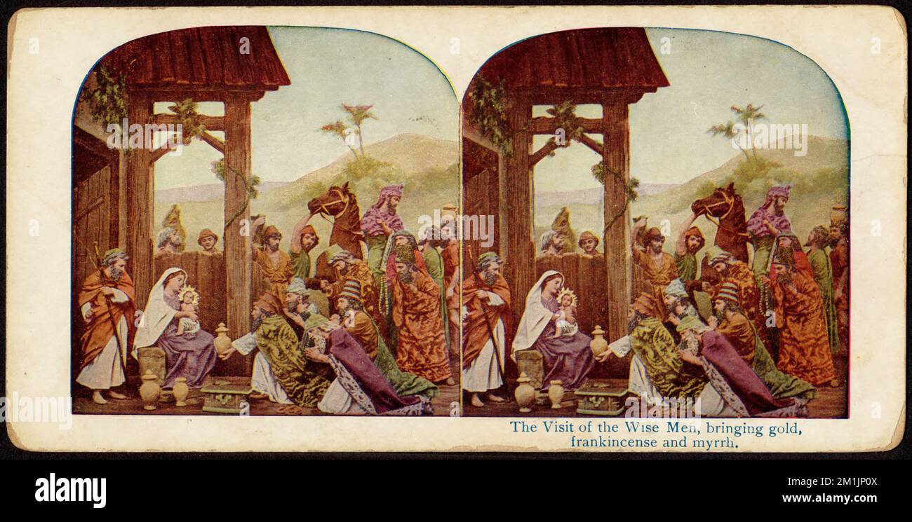 Adoration of the wise men , Biblical events, Jesus Christ Stock Photo ...