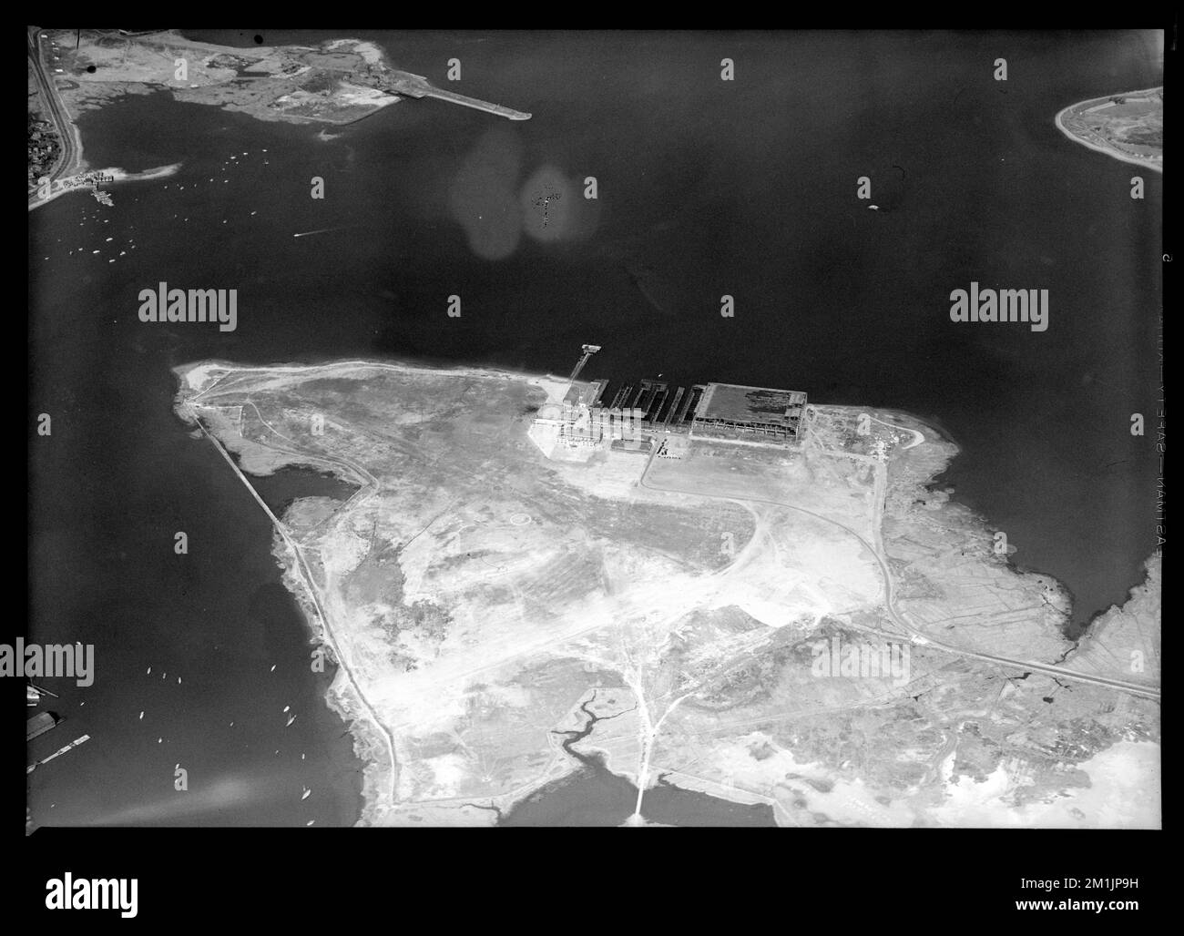 Aerial view , Air bases. Photographs of the First Naval District Stock ...