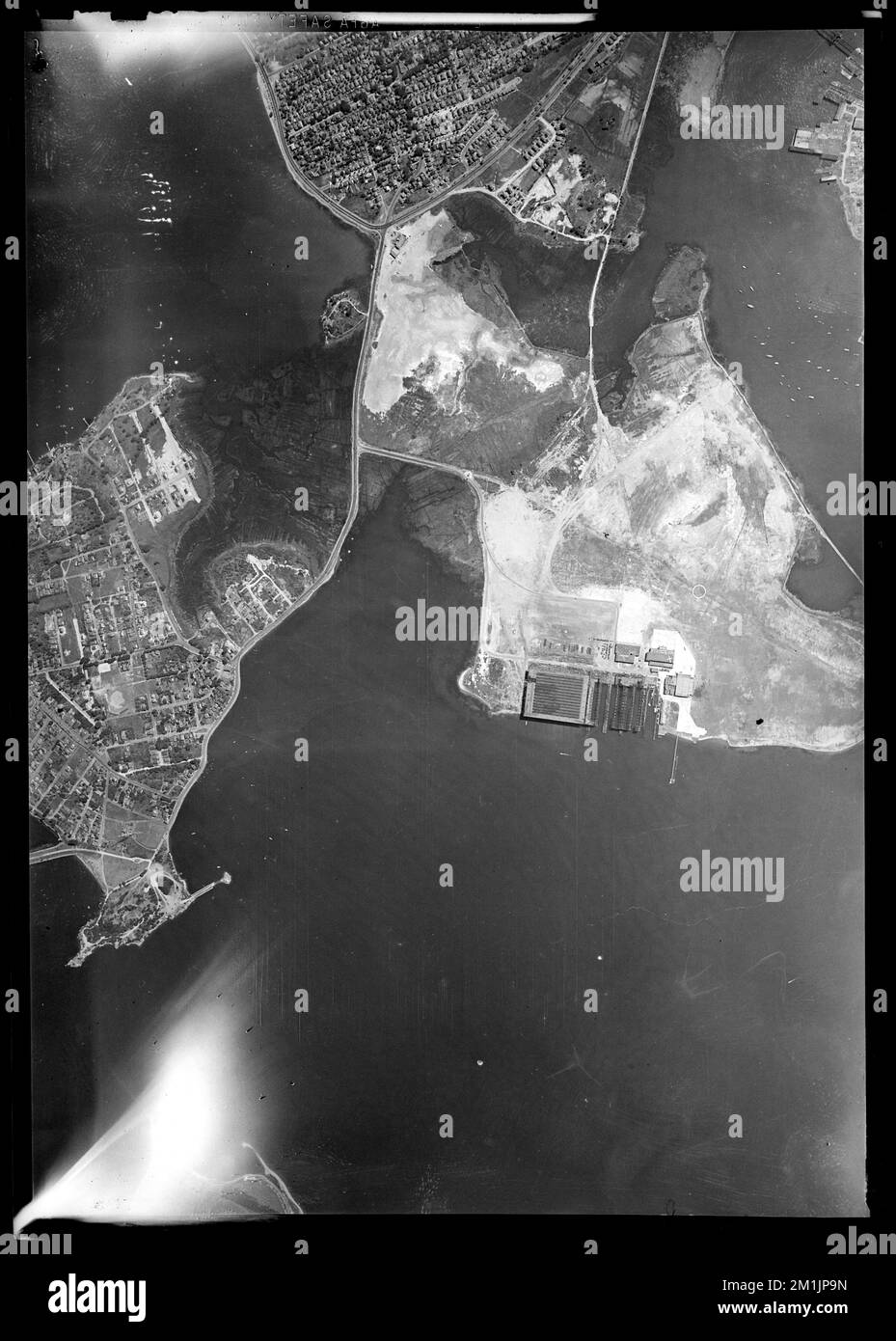 Aerial view , Air bases. Photographs of the First Naval District Stock ...