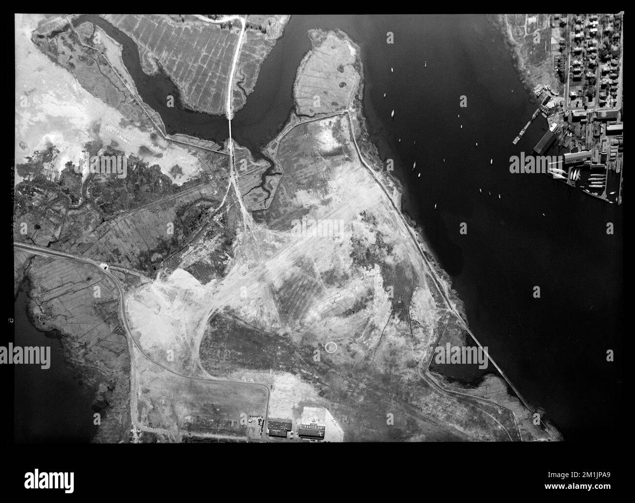 Aerial view , Air bases. Photographs of the First Naval District Stock ...