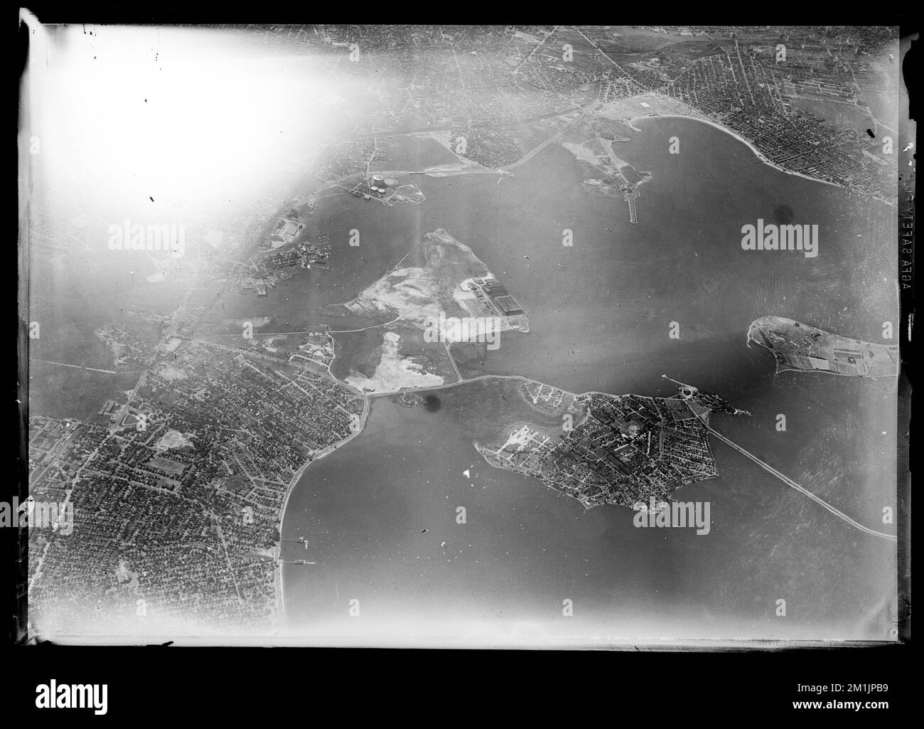 Aerial view , Air bases. Photographs of the First Naval District Stock ...