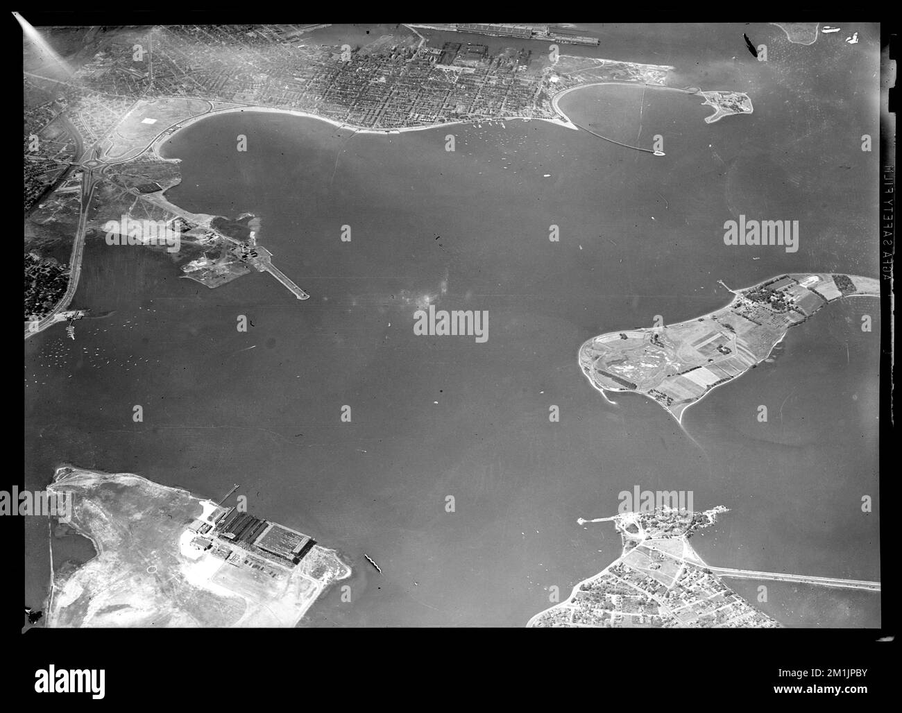 Aerial view , Air bases. Photographs of the First Naval District Stock ...