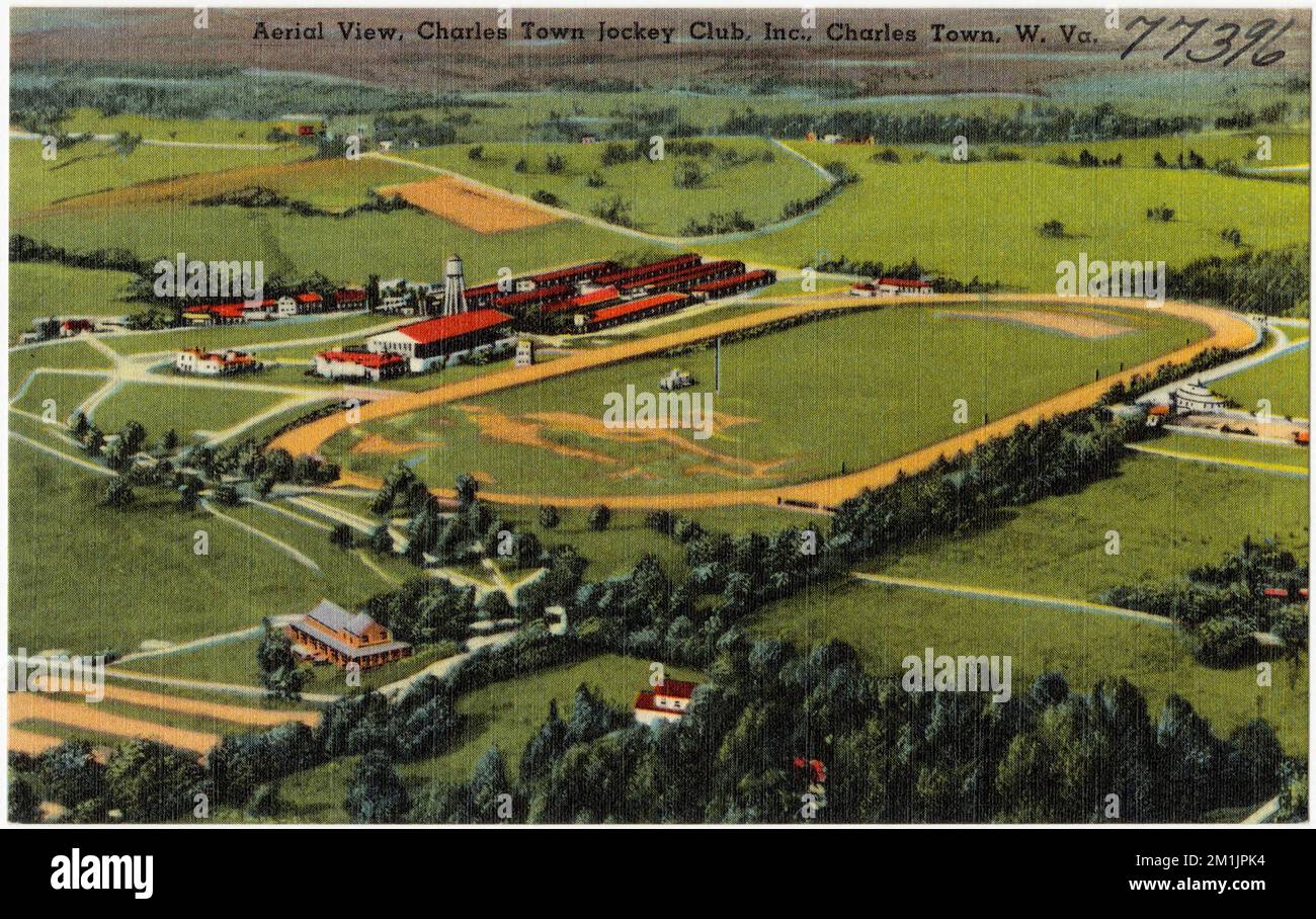 Aerial view, Charles Town Jockey Club, Inc., Charles Town, W. Va ...