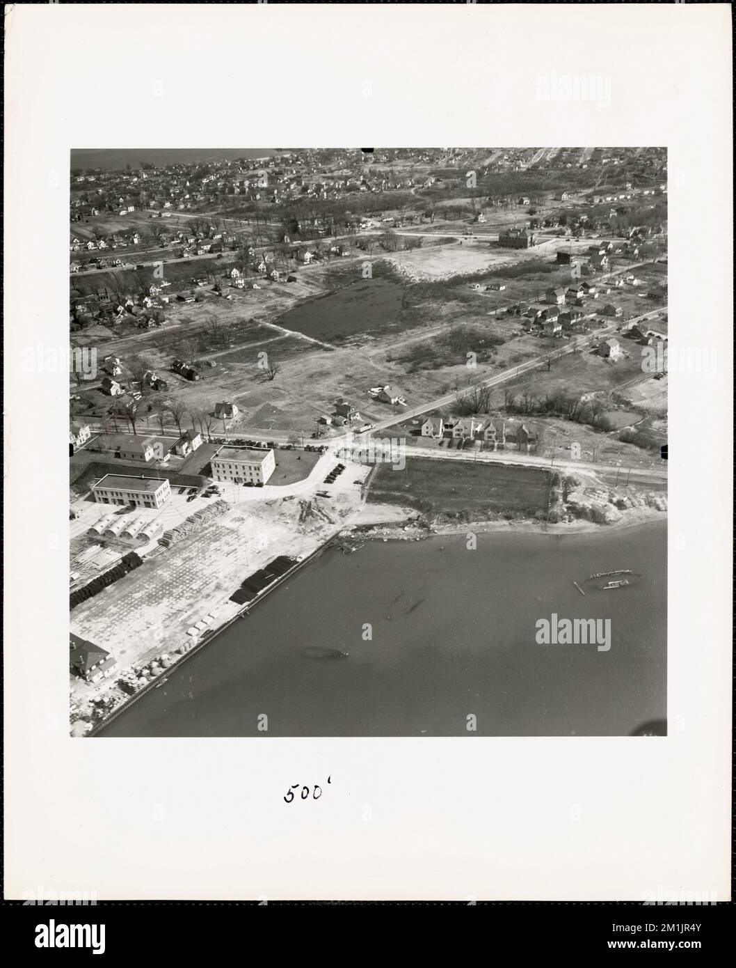Aerial View of Naval Net Depot and Coast Guard Station , Naval yards ...