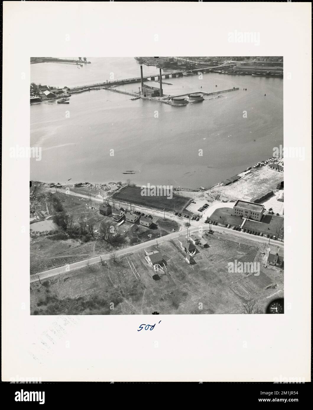 Aerial View of Naval Net Depot and Coast Guard Station , Naval yards ...