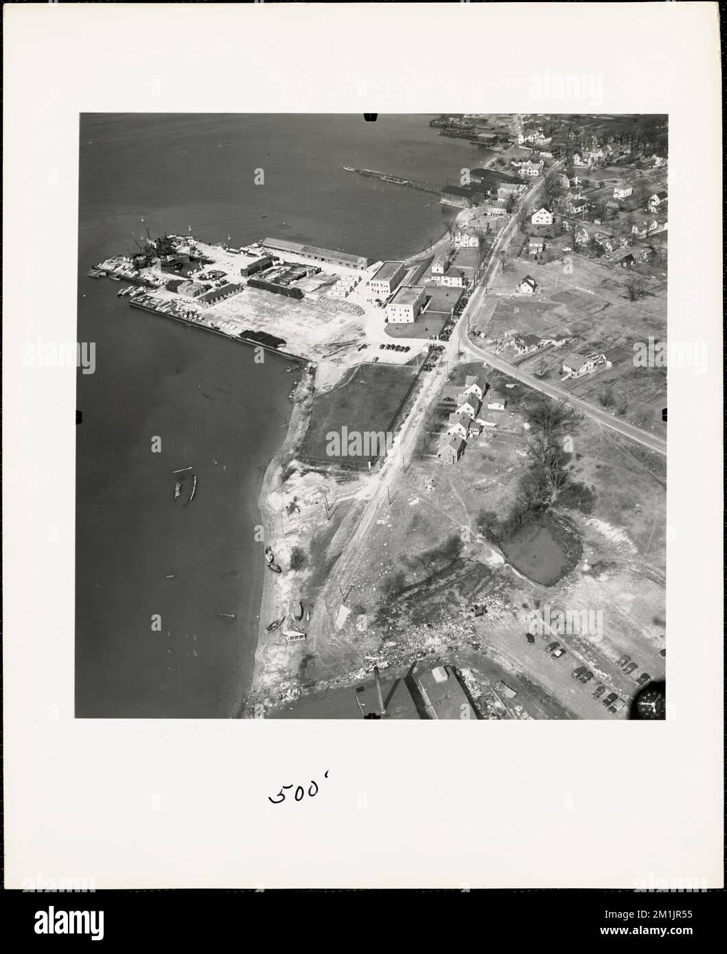 Aerial View of Naval Net Depot and Coast Guard Station , Naval yards ...
