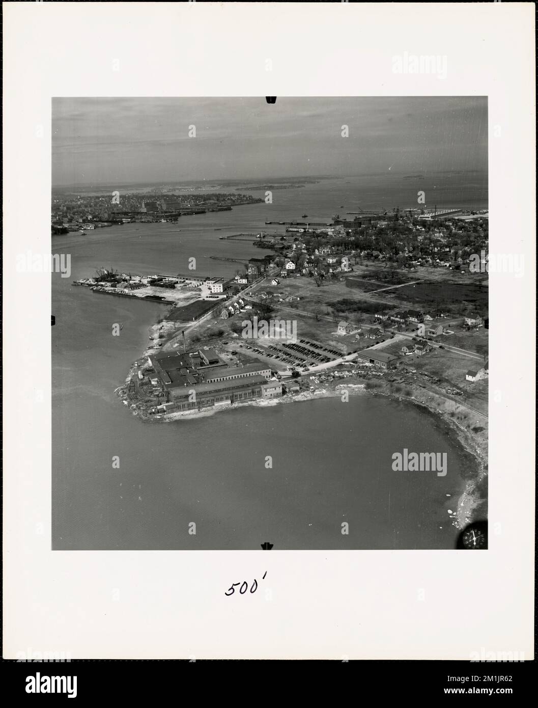Aerial View of Naval Net Depot and Coast Guard Station , Naval yards ...
