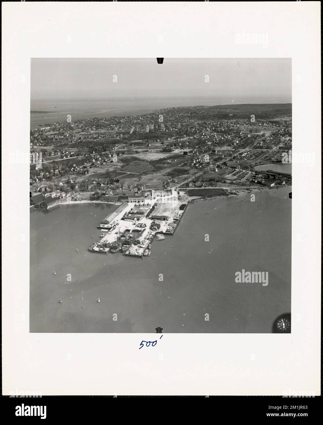 Aerial View of Naval Net Depot and Coast Guard Station , Naval yards ...