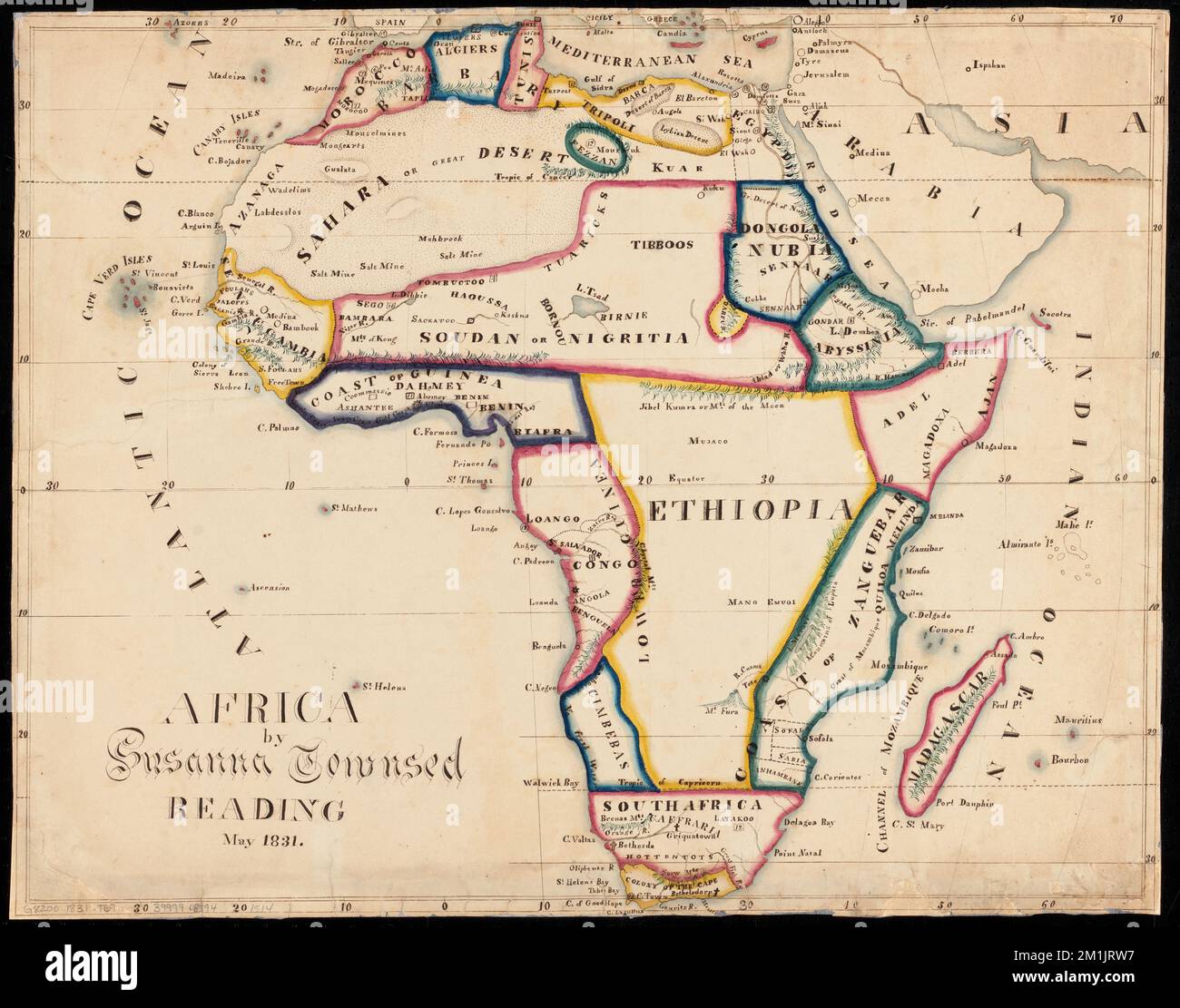 African political map hi-res stock photography and images - Alamy