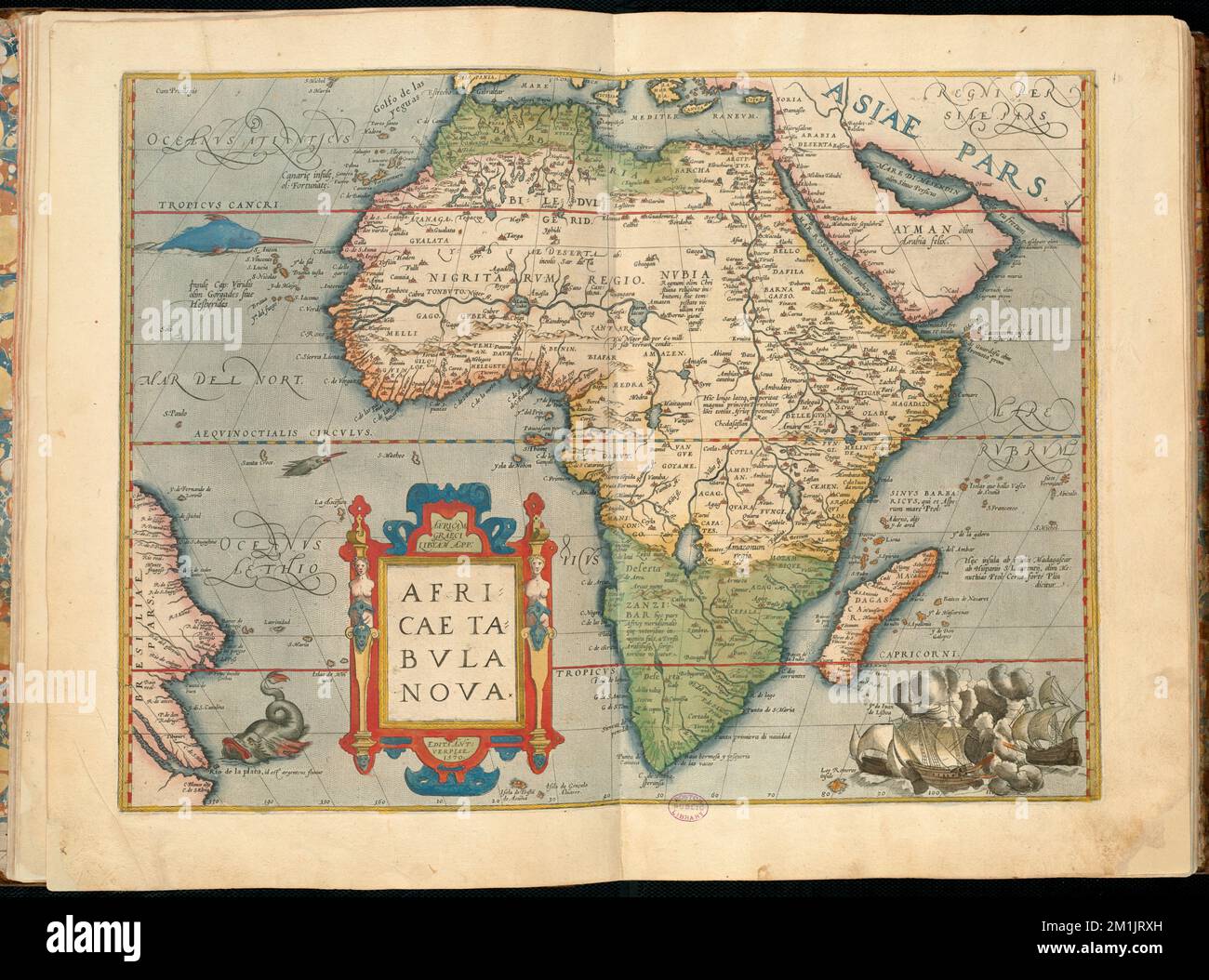 Africae tabula nova , Africa, Maps, Early works to 1800 Norman B ...