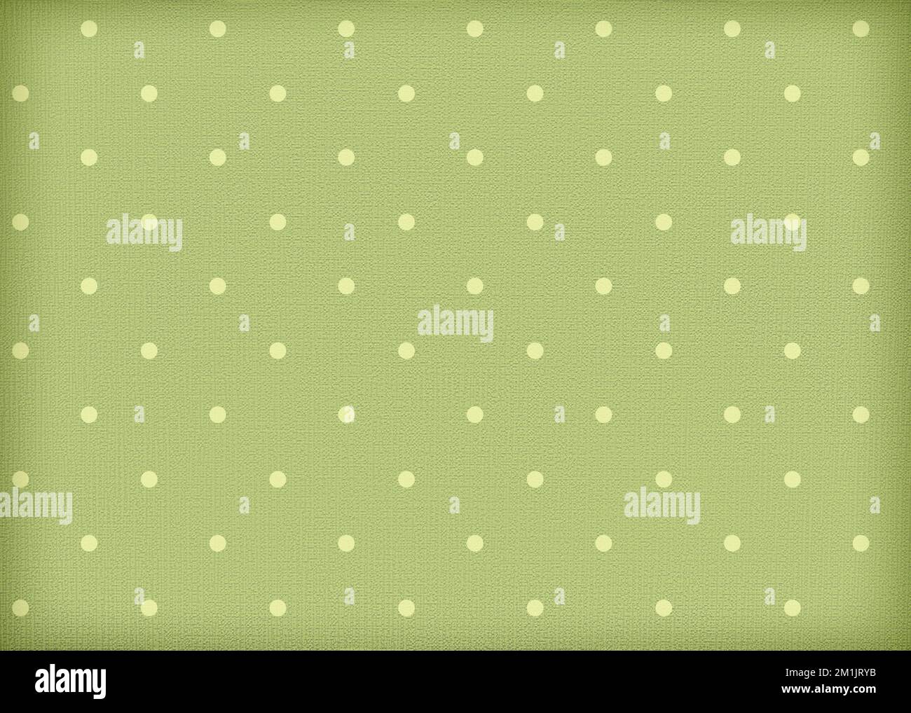 Vintage green paper wallpaper with white polka dots. Old paper Stock ...