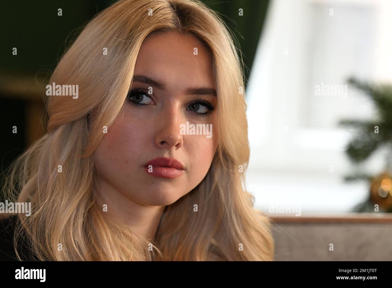 Munich, Germany. 08th Dec, 2022. Shania Tyra Geiss, filmed at the start ...