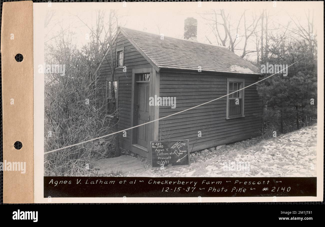 Agnes V. Latham, Checkerberry Farm, cottage, Prescott, Mass., Dec. 15 ...