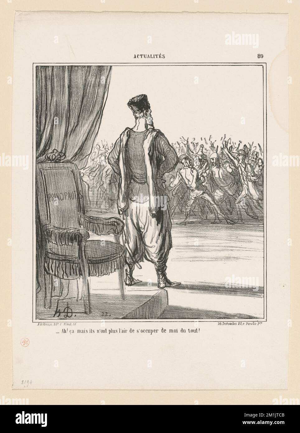 Ah! Ça mais ils n'ont plus l'air de s'occuper de moi.... Honoré Daumier ...