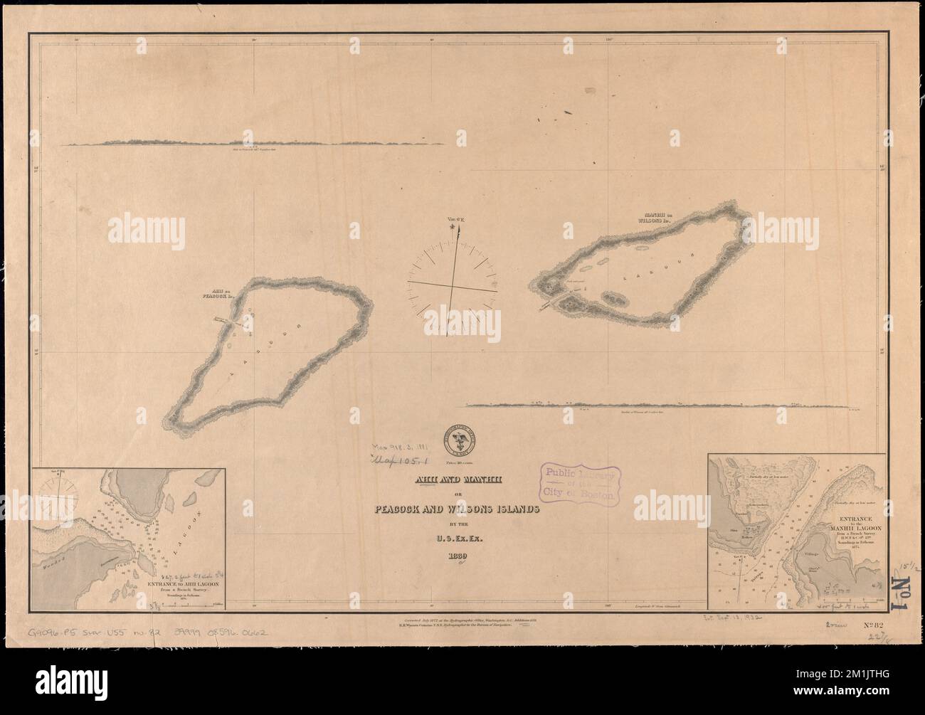Ahii and Manhii or Peacock and Wilsons Islands , Ahé French Polynesia ...