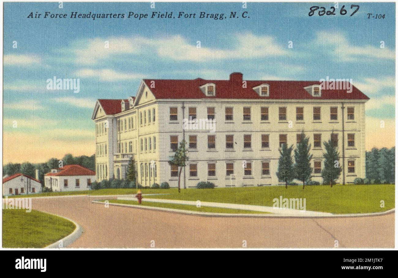 Air Force Headquarters Pope Field, Fort Bragg, N. C. , Military ...