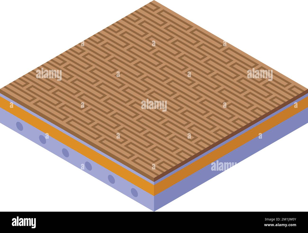 Hardwood floor installation Stock Vector Images - Alamy