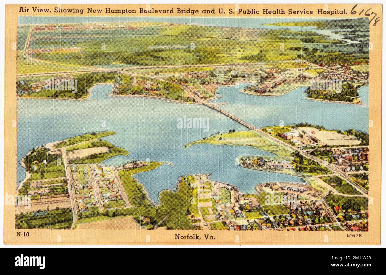 Air view, showing New Hampton Boulevard Bridge and U.S. Public Health ...
