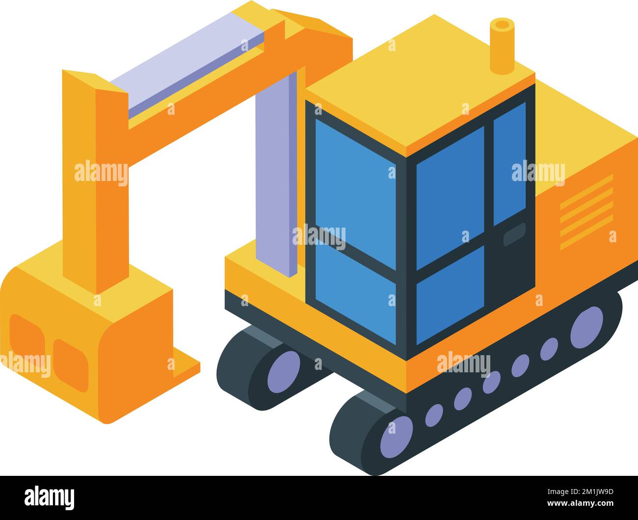 Mining excavator icon isometric vector. Gold mine. Stone industry Stock ...