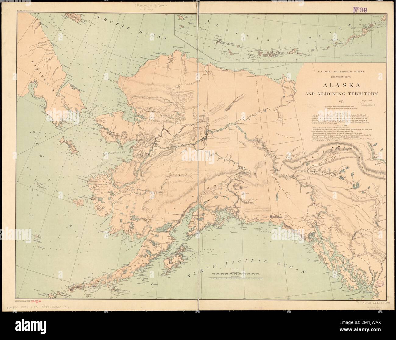 Alaska and adjoining territory , Alaska, Maps Norman B. Leventhal Map ...