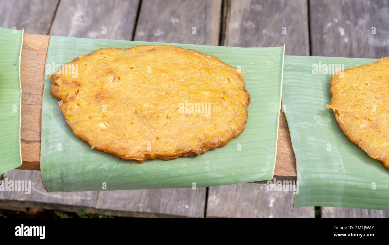 Lempok or dodol durian, traditional sweet dish from Indonesia, made ...
