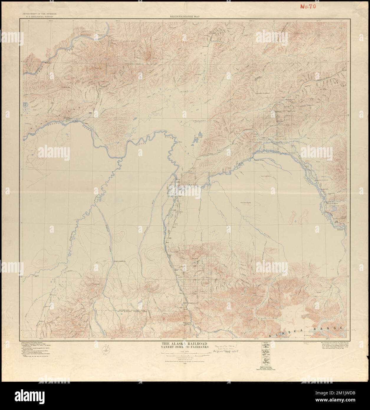 The Alaska Railroad , Alaska, Maps, Denali National Park and Preserve ...