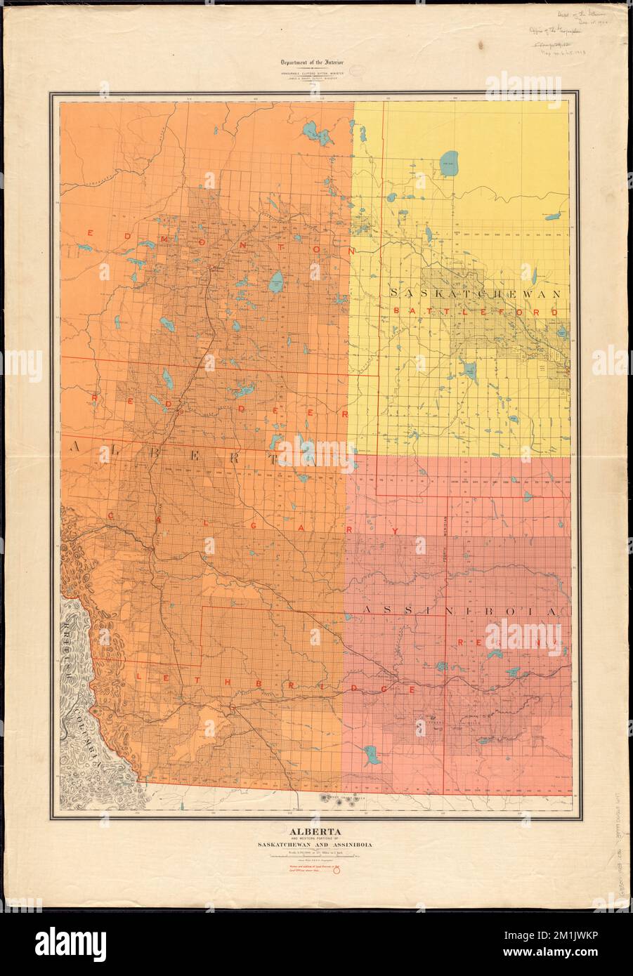 Alberta and western portions of Saskatchewan and Assiniboia , Public ...