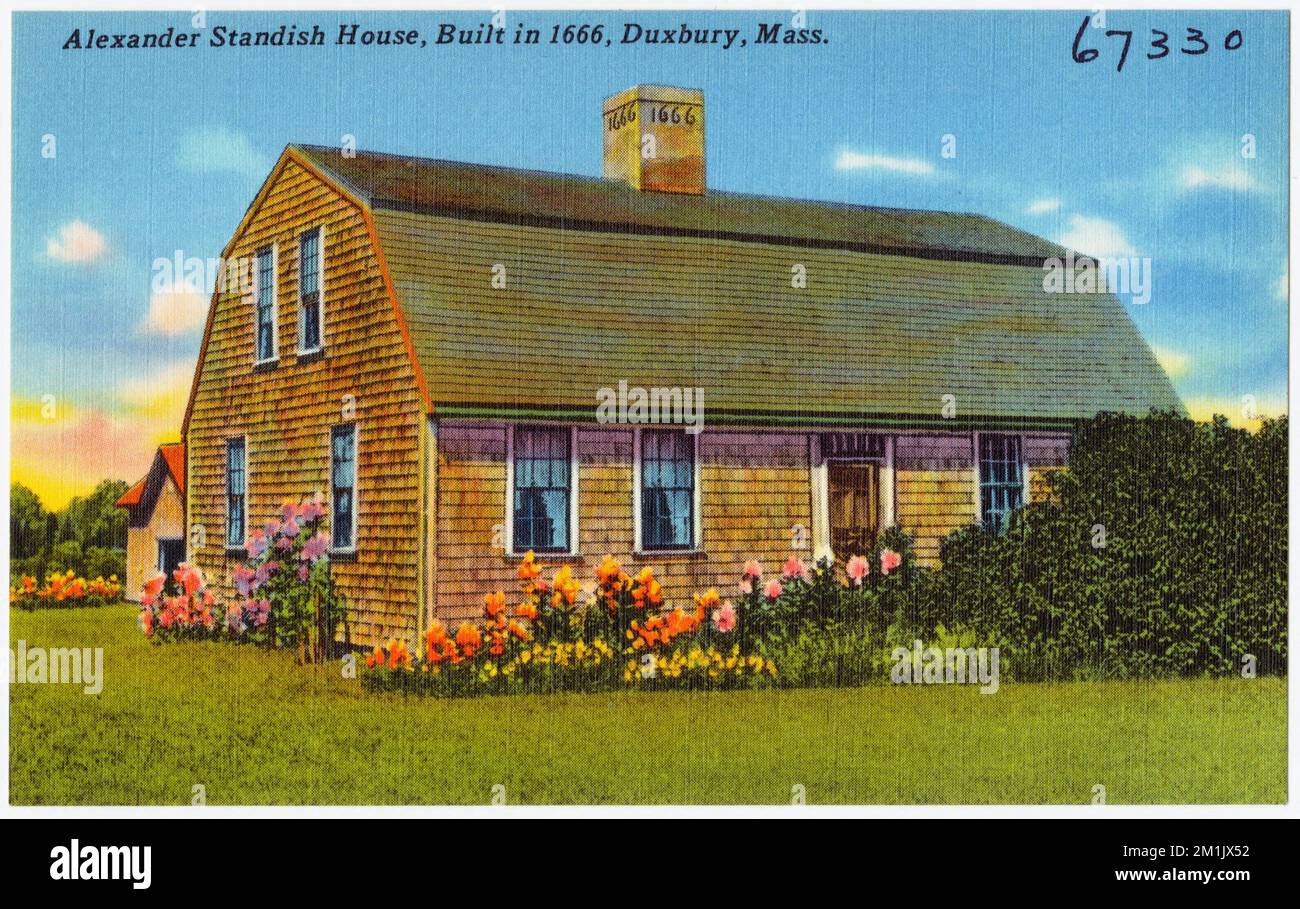Alexander Standish House, built in 1666, Duxbury, Mass. , Houses ...