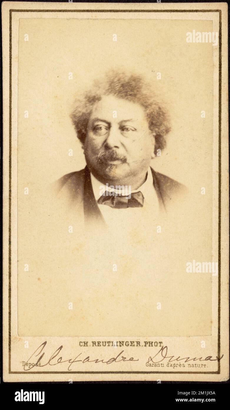 Alexandre Dumas , Authors, Dumas, Alexandre, 1802-1870, Carte de Visite ...