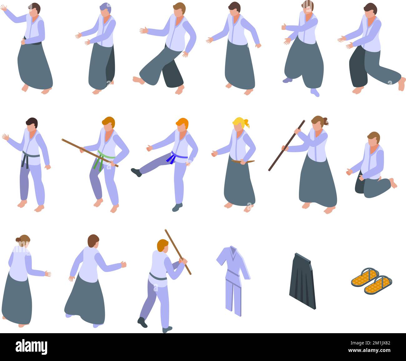 Family karate Stock Vector Images - Alamy