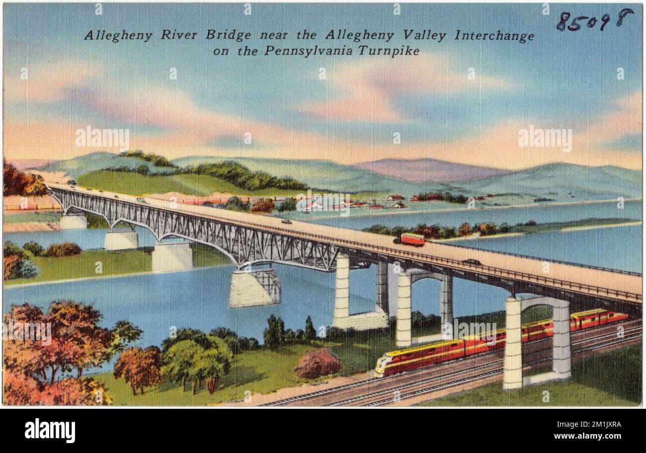 Allegheny River Bridge near the Allegheny Valley Interchange on the ...