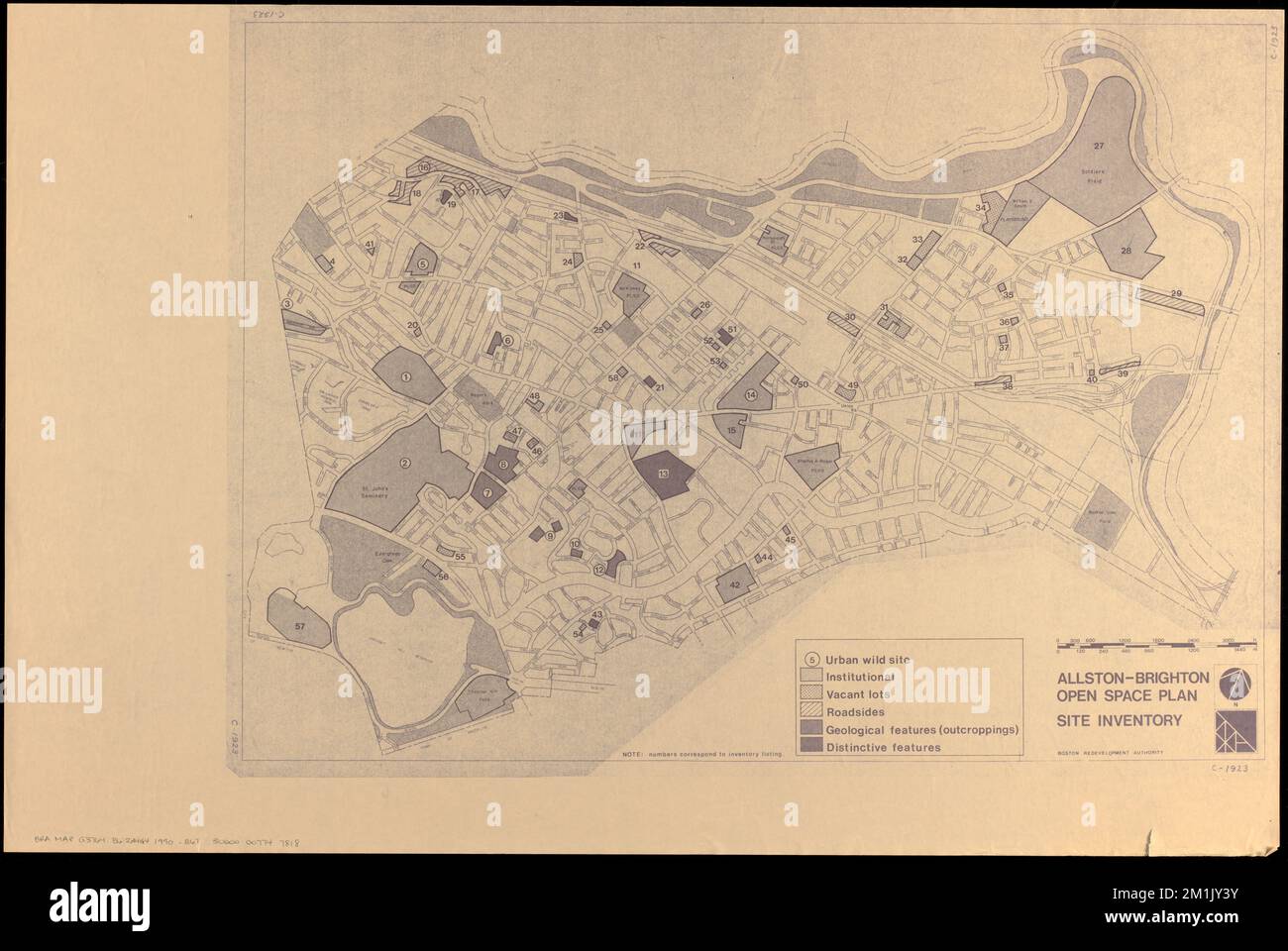 Allston-Brighton open space plan site inventory , Allston Boston, Mass ...