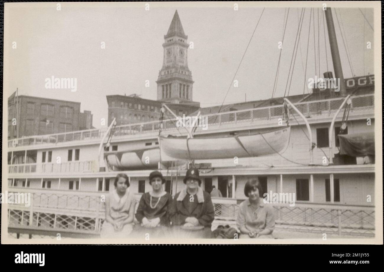 Alma, Racheal, Lillian, and Marian Abdalian on Boston pier , Families ...