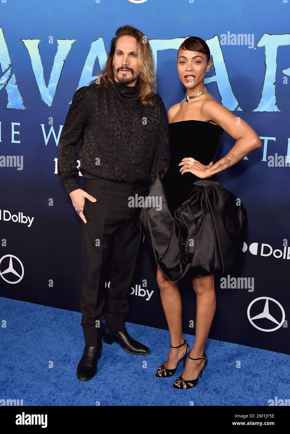 Los Angeles, USA. 12th Dec, 2022. Marco Perego Saldana and Zoe Saldana ...