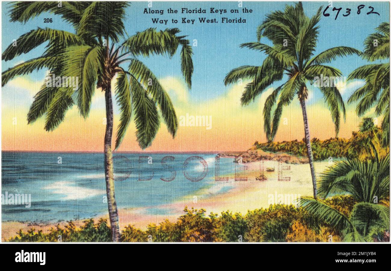 Along the Florida keys on the way to Key West, Florida , Beaches ...