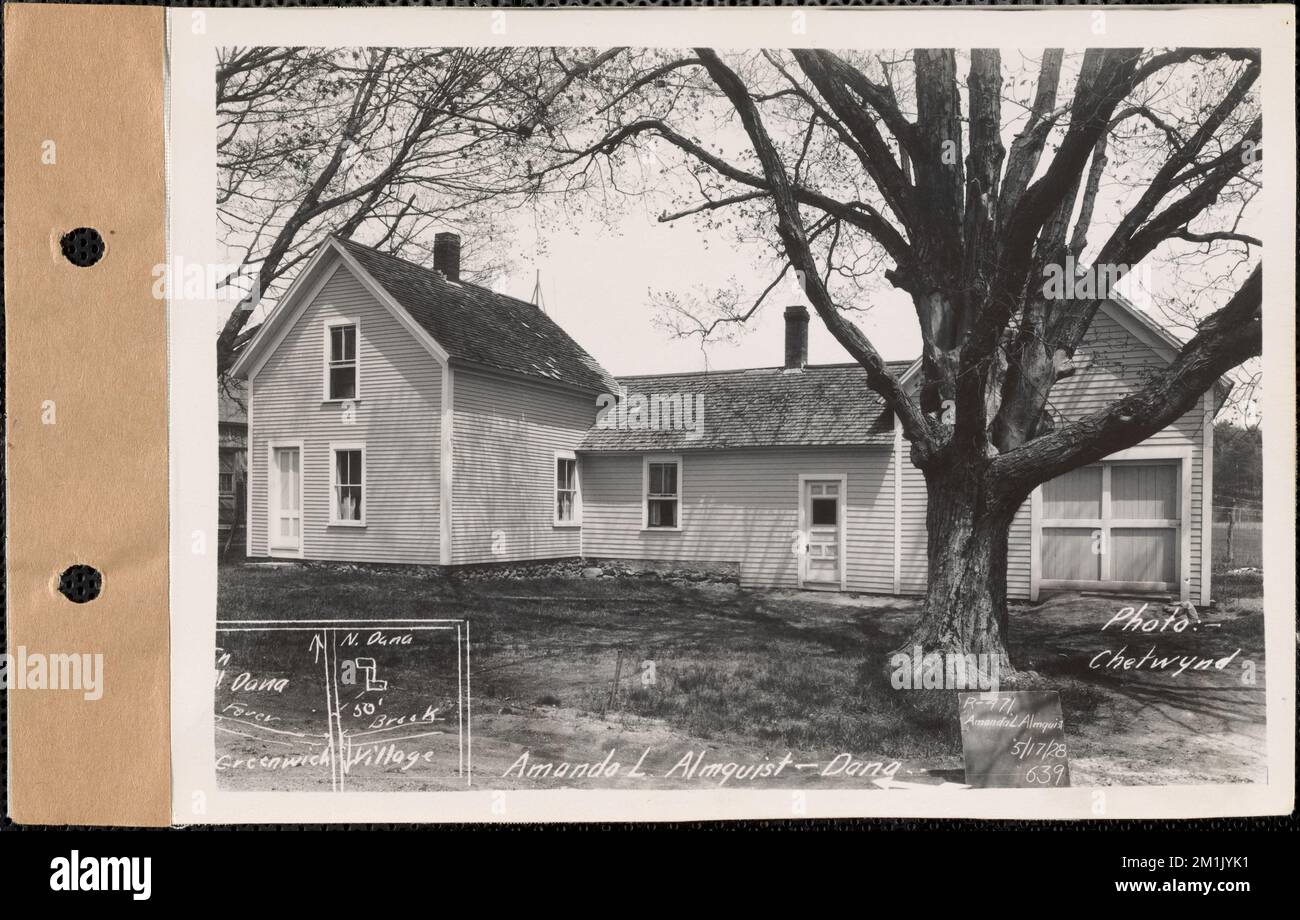Amanda L. Almquist, house and barn, North Dana, Dana, Mass., May 17 ...