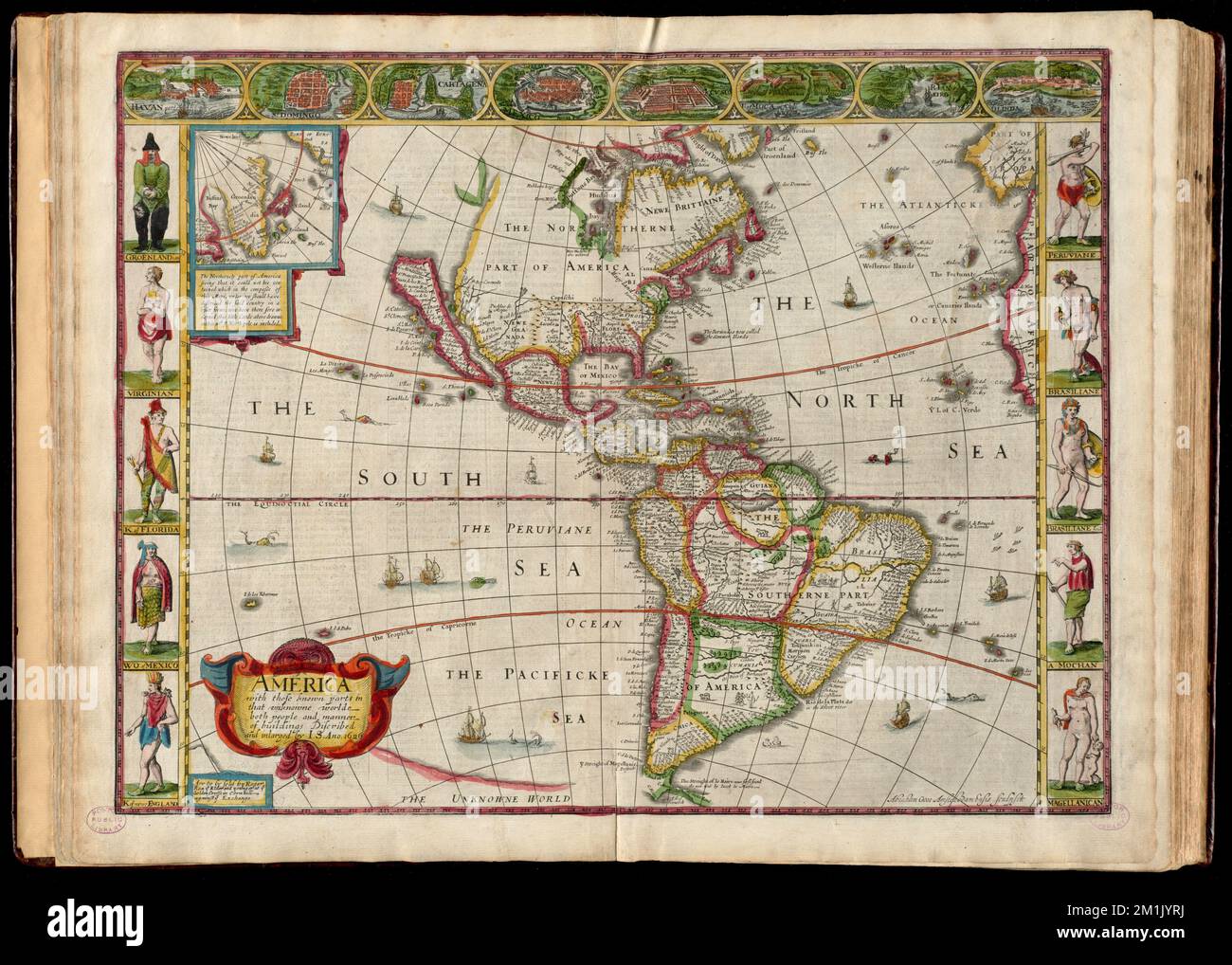 Early modern map of americas hi-res stock photography and images - Alamy