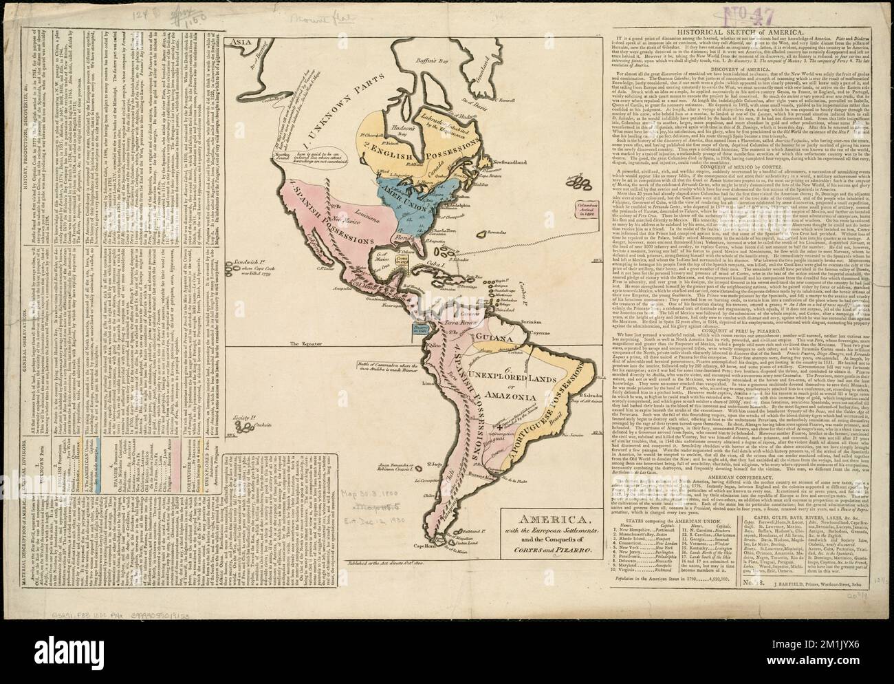 America, with the European Settlements, and the conquests of Cortes and ...