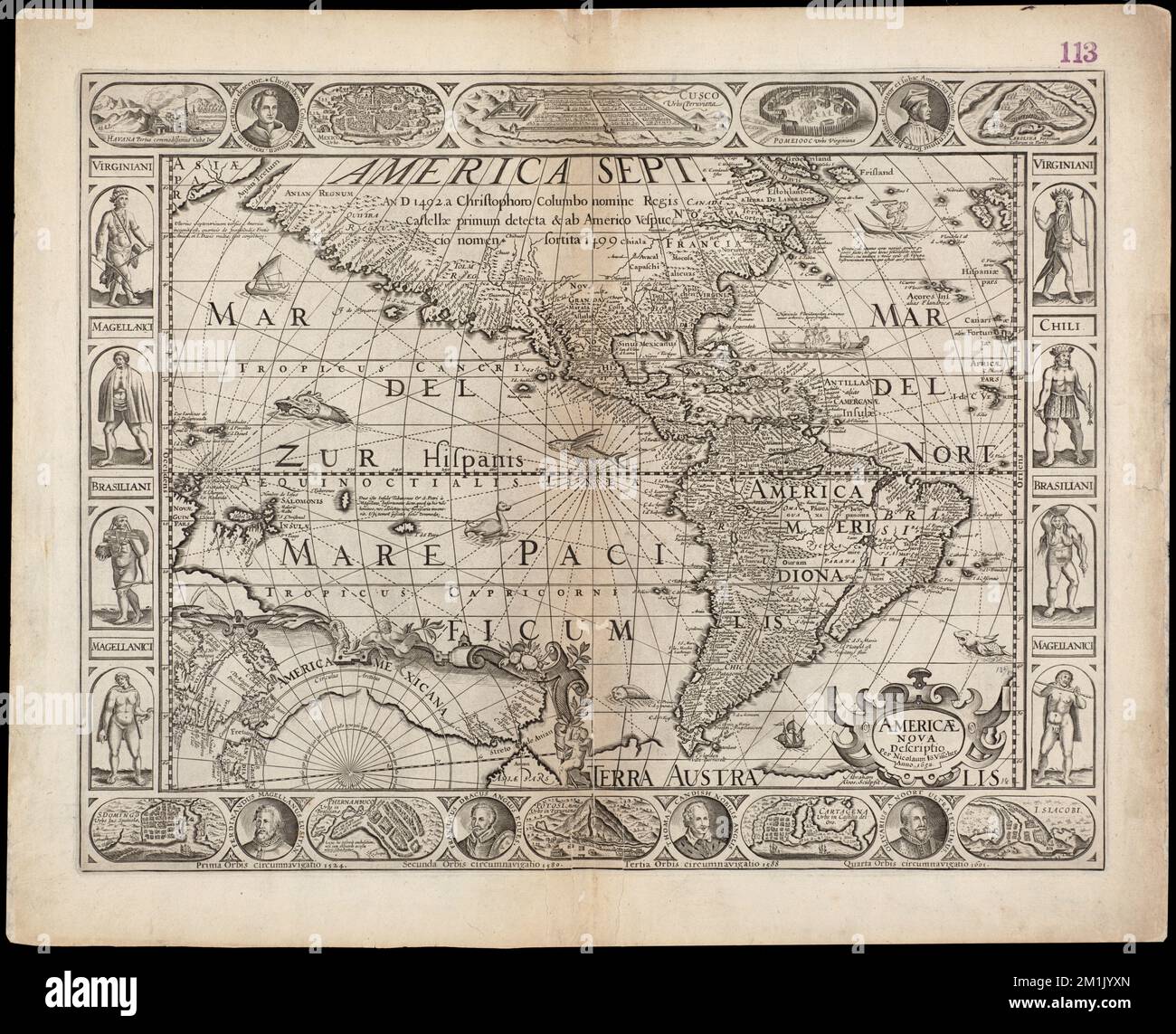 Americae nova descriptio , America, Maps, Early works to 1800 Norman B ...