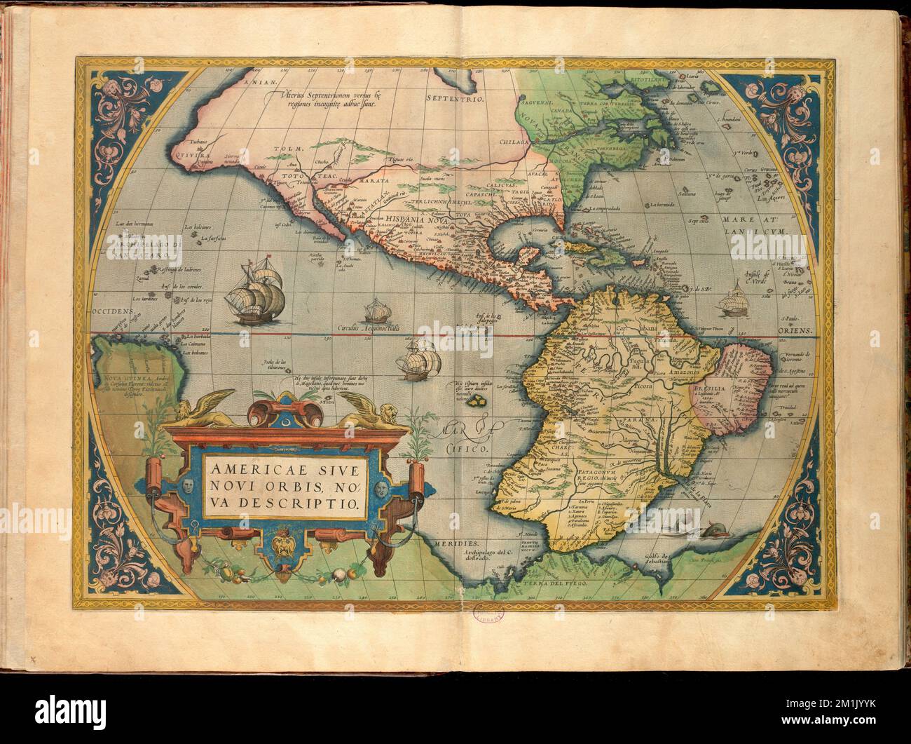 Americae siue noui orbis, noua descriptio , America, Maps Norman B ...