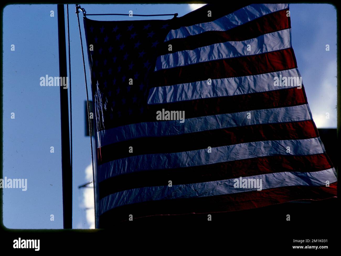 American flag flying outdoors, Boston , Flags. Edmund L. Mitchell ...