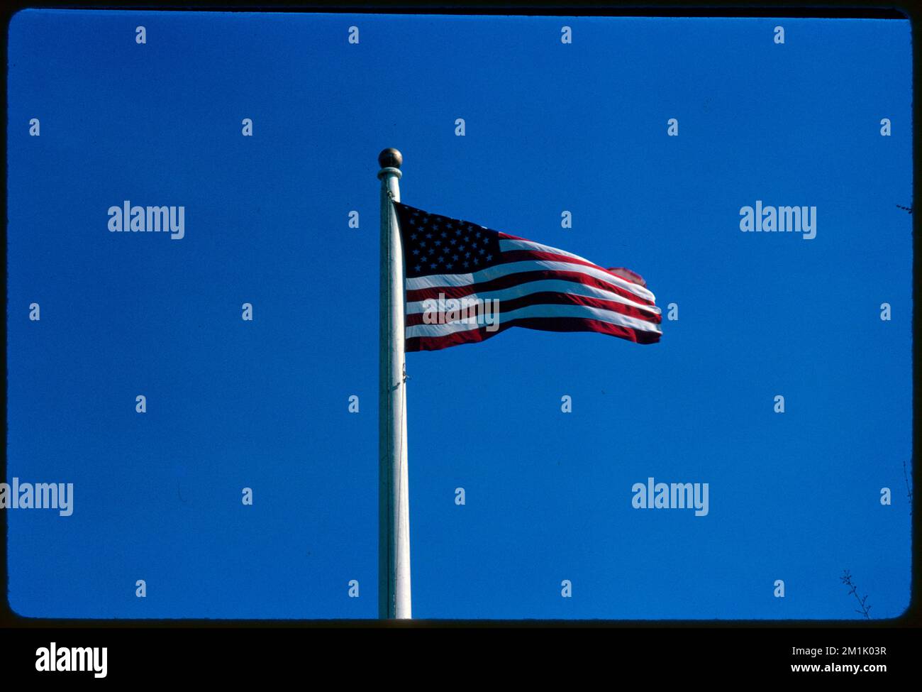 American flag on flagpole, Boston , Flags. Edmund L. Mitchell ...