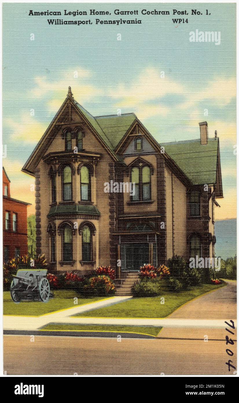 American Legion Home, Garrett Cochran Post, No.1, Williamsport ...
