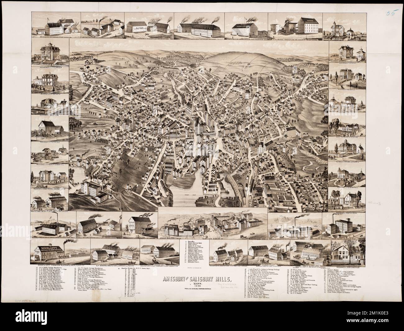 Map of amesbury hi-res stock photography and images - Alamy