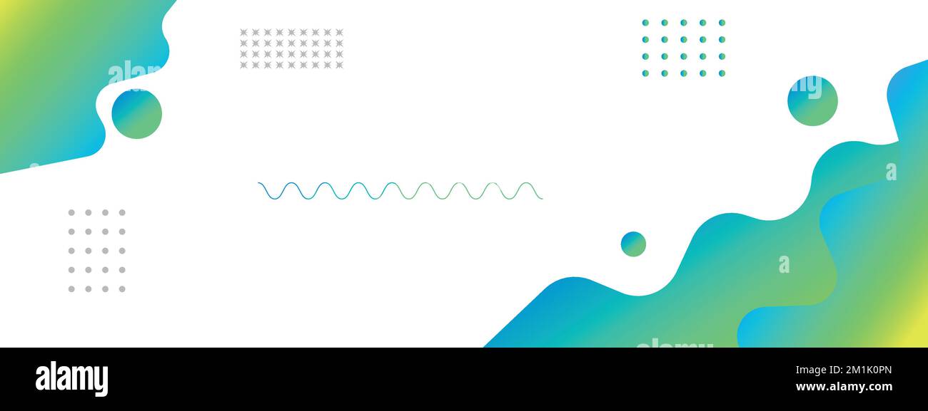 Colorful template banner with gradient color. Design with liquid shape ...